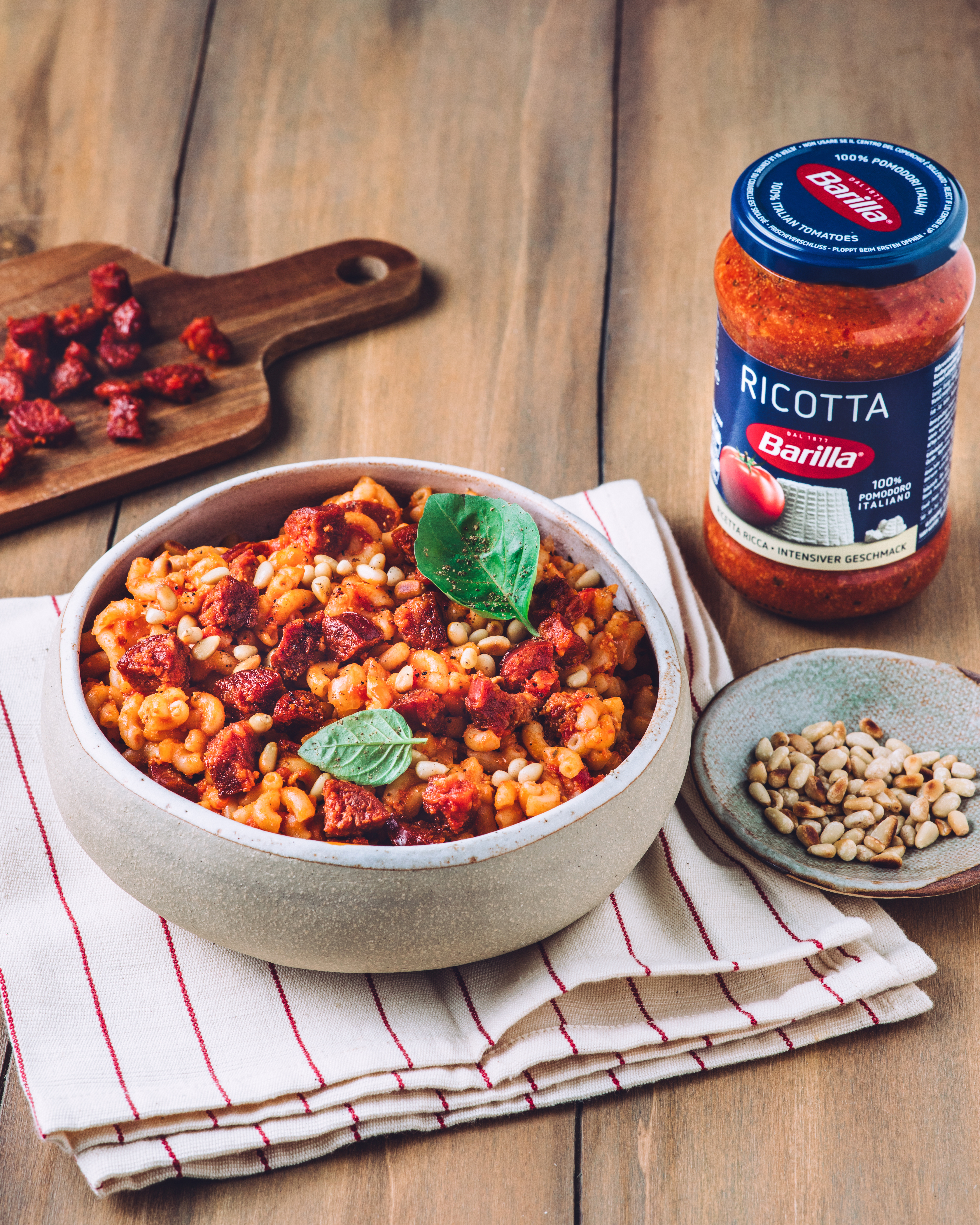 Risotto de coquillettes sauce tomate Ricotta Barilla et chorizo | Barilla