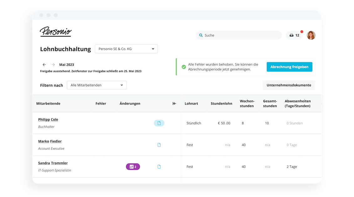 Personio launcht Personio Payroll – 1. Lohnabrechnung in Echtzeit