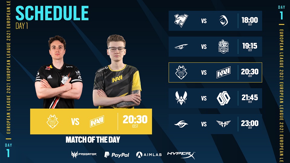 EUL Stage 3 Opening Schedule // Tonight @18:00 CEST // Let's see your ...