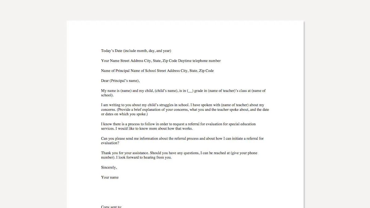 Sample Letters for Requesting Evaluations and Reports | Understood