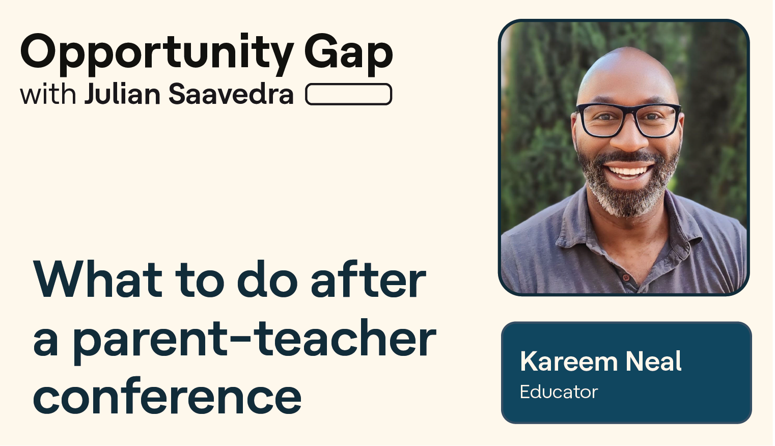 What to do after a parent-teacher conference