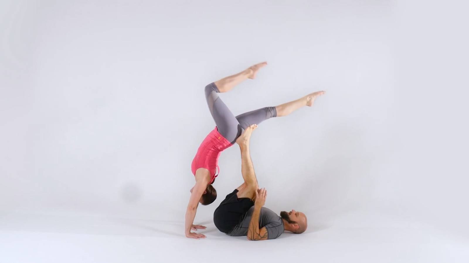 AcroYoga Tutorial: Handstand Walkover to Throne to Bird