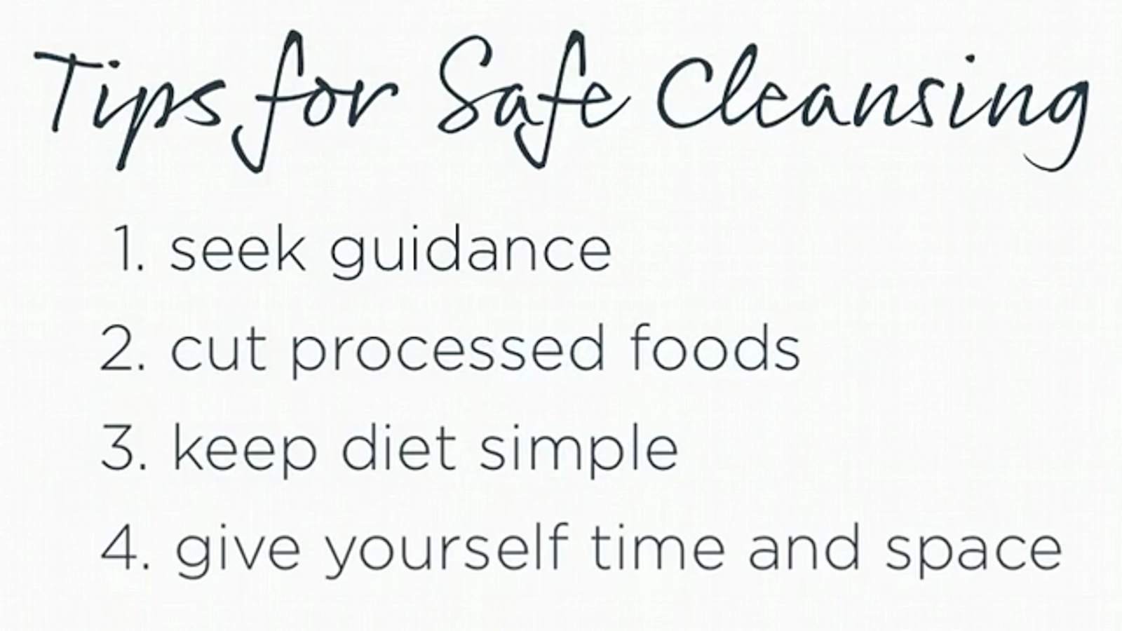 4 Tips for Safe Cleansing