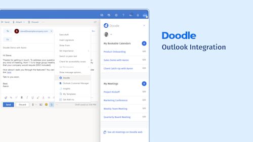Microsoft Outlook Add-in | Doodle