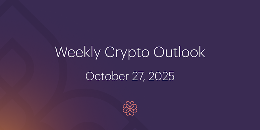 Weekly Crypto Outlook – October 27, 2025