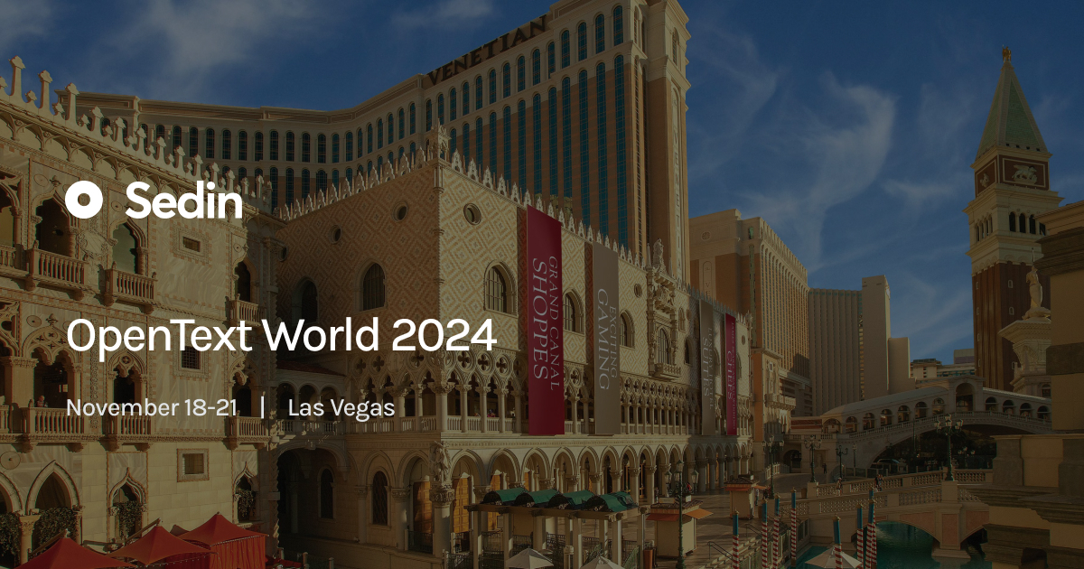 Events - OpenText World Las Vegas 2024