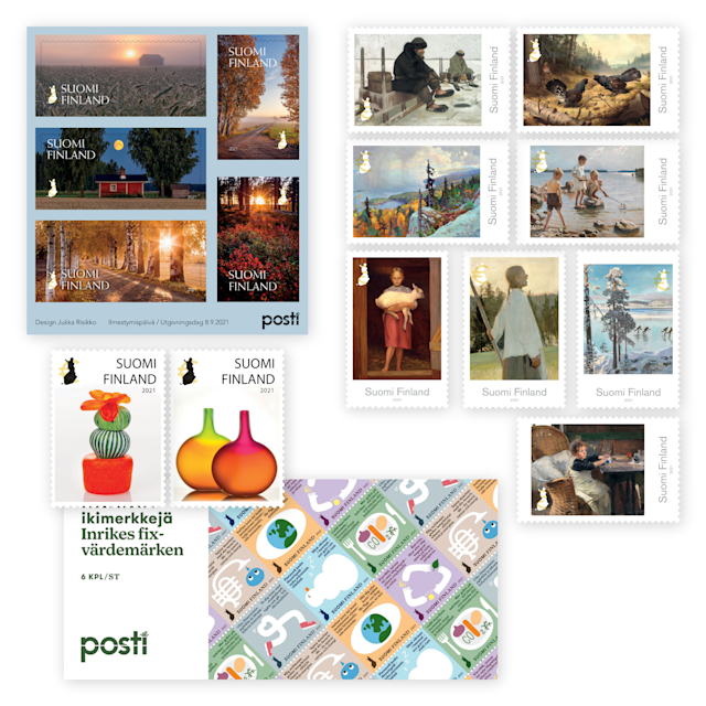 Postimerkit ilmestymispäivittäin