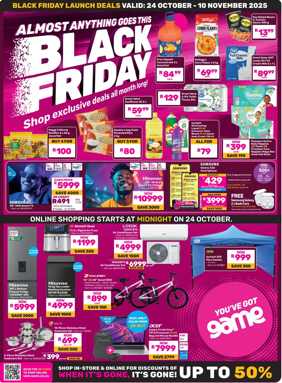 Game: Almost Anything Goes This Black Friday (24 October - 10 November ...