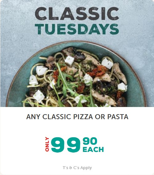 Panarottis Tuesday Special - Panarottis | My Specials SA | My Specials SA