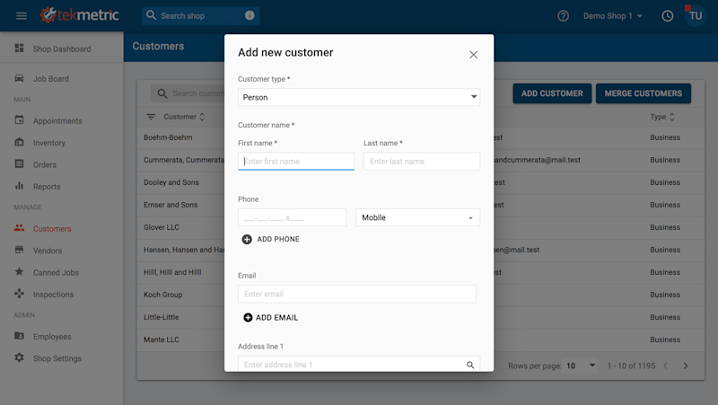 Auto Repair Shop Management Software - Tekmetric