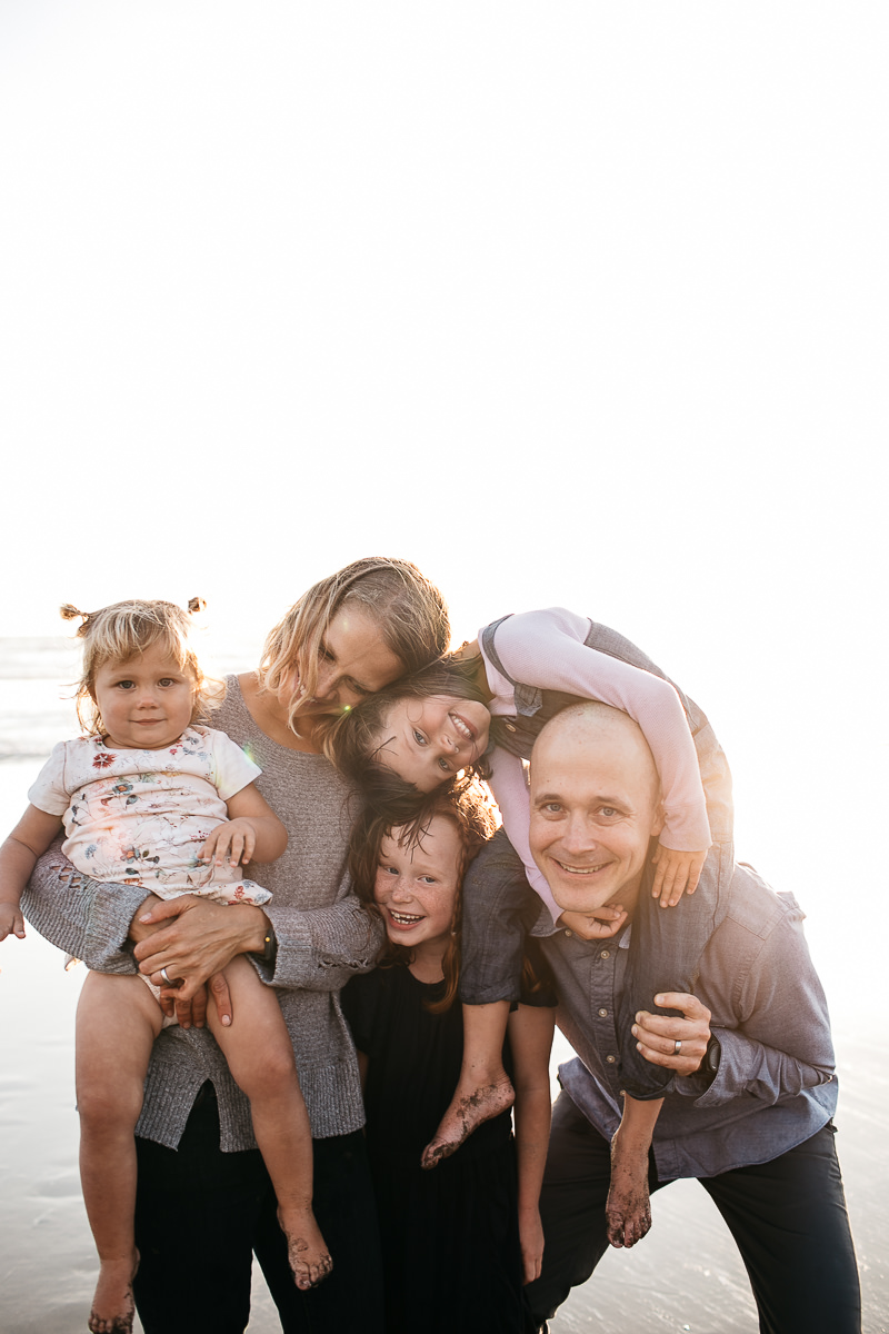 Fort Funston Family Sunset Session | Kirsten Noelle