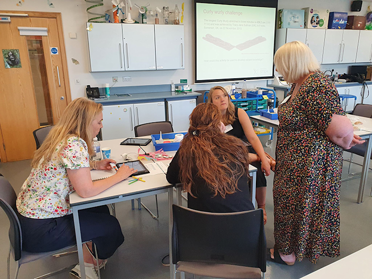 Participants on primary summer school course
