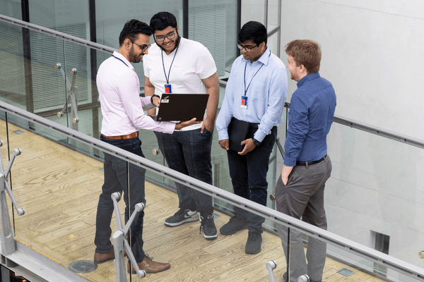 Students on a research placement