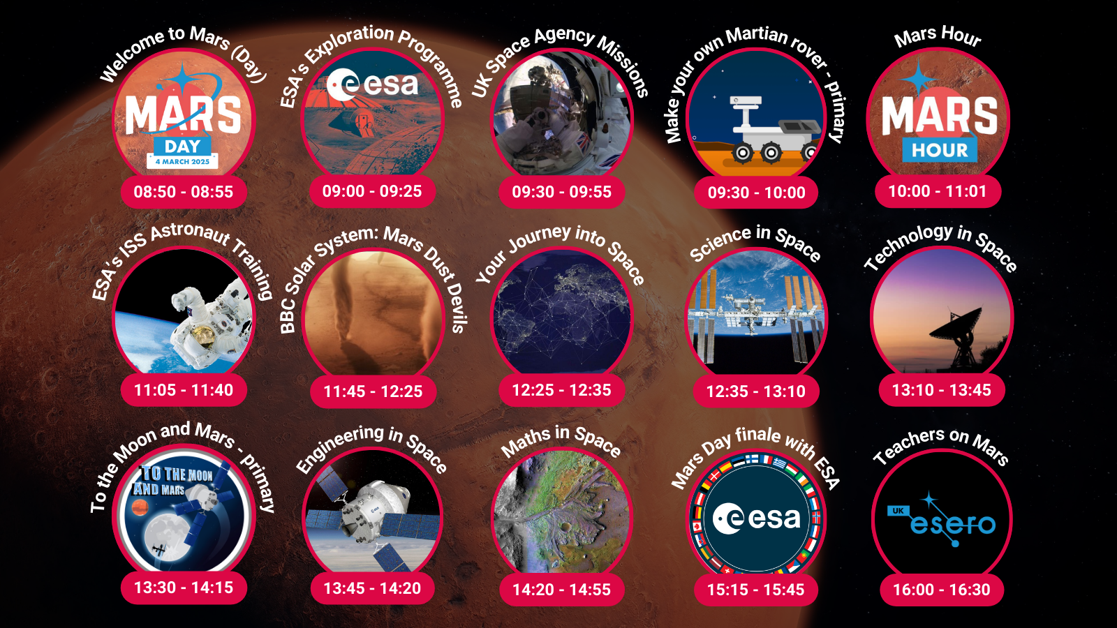 Mars Day 2023 Sessions and Stars