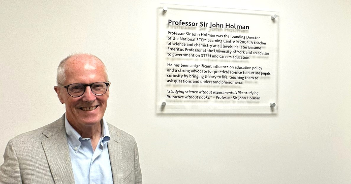 STEM Learning honours founding director Professor Sir John Holman