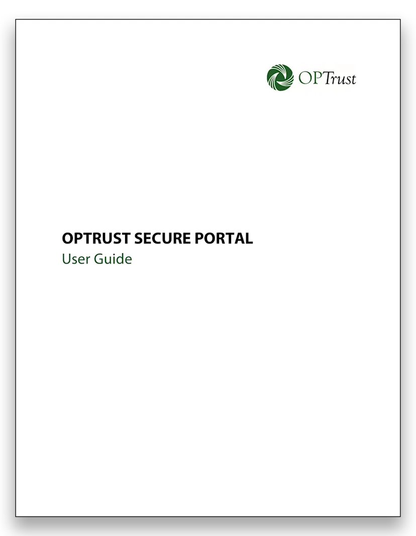 Employer Manual - Secure Employer Portal | OPTrust