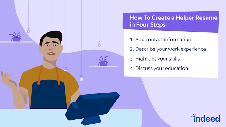 Helper Resume Example (Plus Template and How To Write One) | Indeed.com