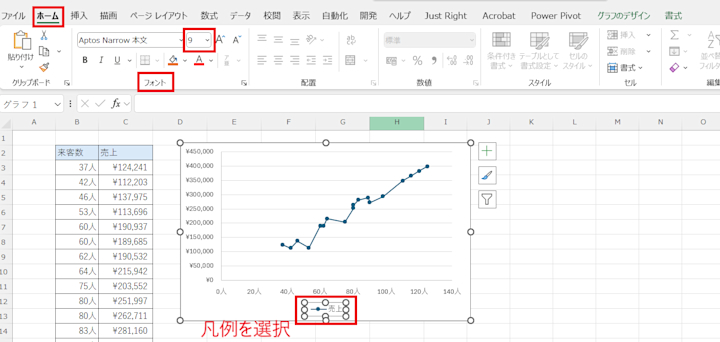 Excelで作成したグラフに凡例を追加する方法 | Indeed (インディード)
