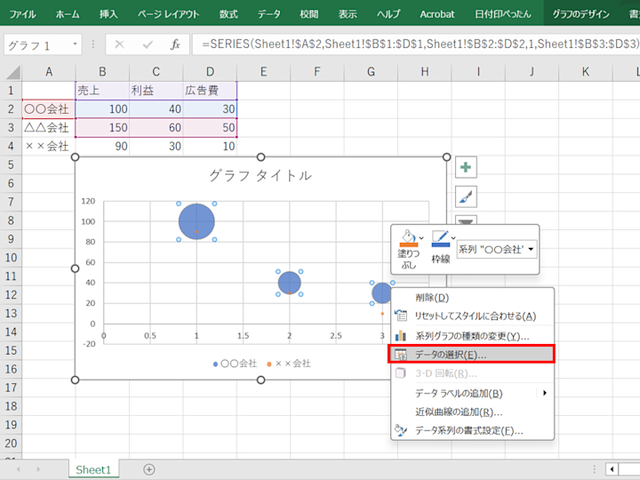 Excelでバブルチャートを作成する方法 | Indeed (インディード)