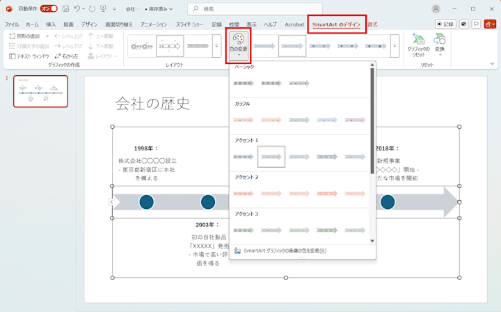 PowerPointでタイムラインを作成する方法 | Indeed (インディード)