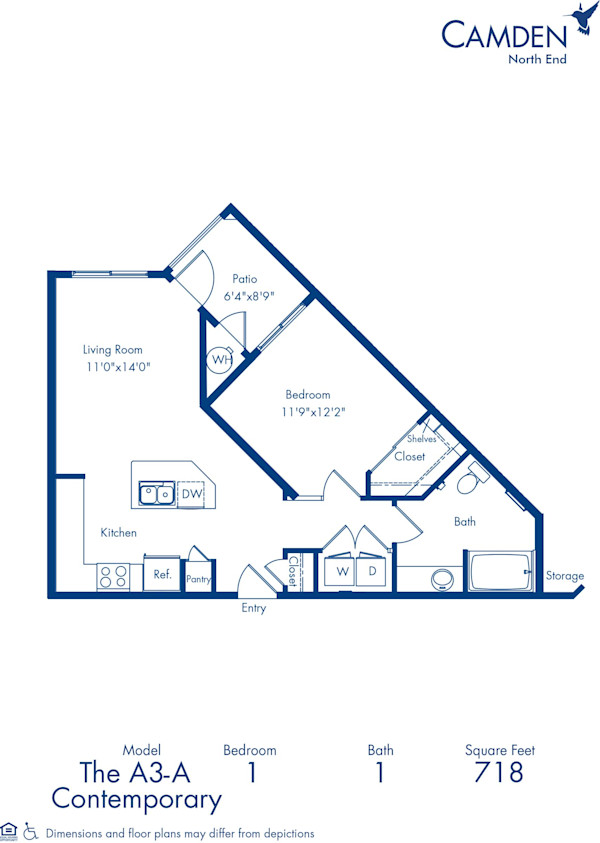 7107, The A3-A - Contemporary at Camden North End | camdenliving.com