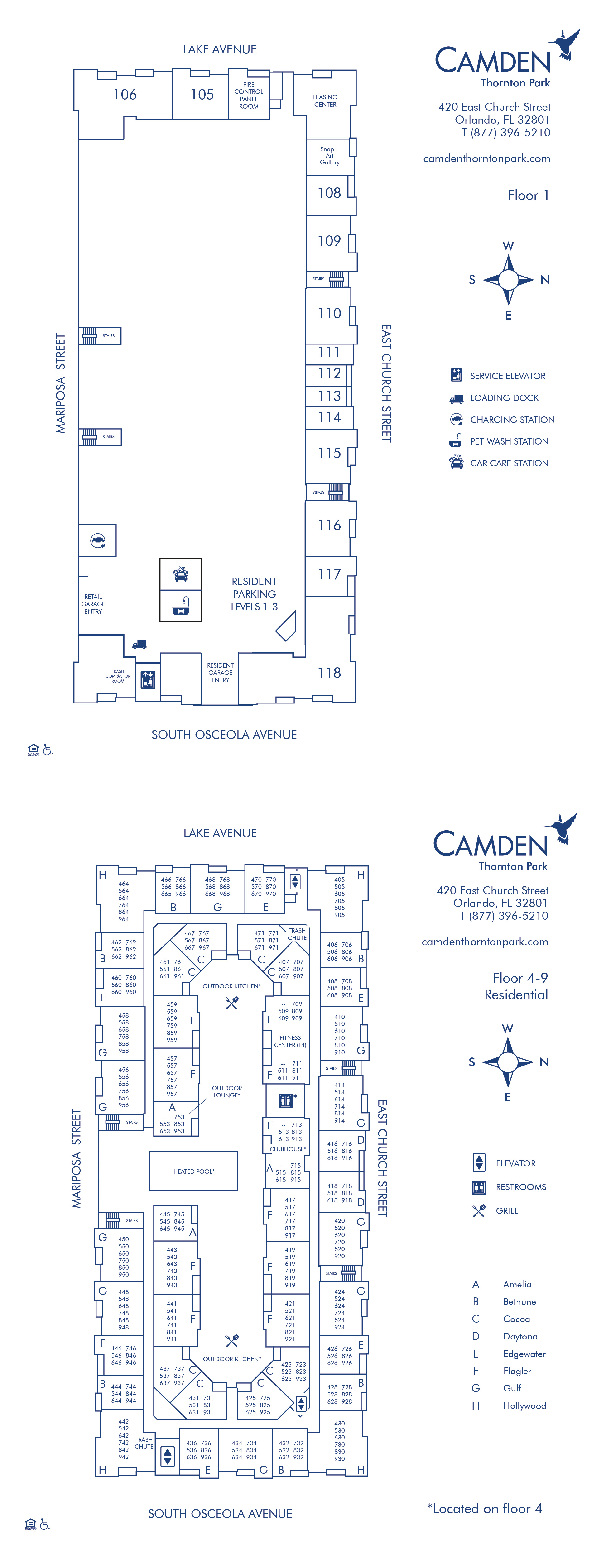 Thornton Park Orlando Map