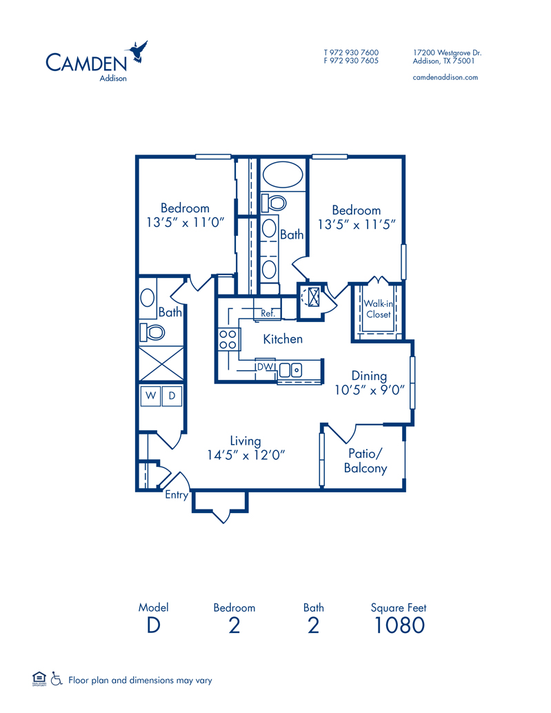 1 & 2 Bedroom Apartments in Addison, TX - Camden Addison