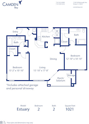 11 - 108, Estuary (Garage) at Camden Bay | camdenliving.com