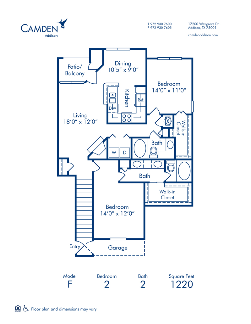 1 & 2 Bedroom Apartments in Addison, TX - Camden Addison