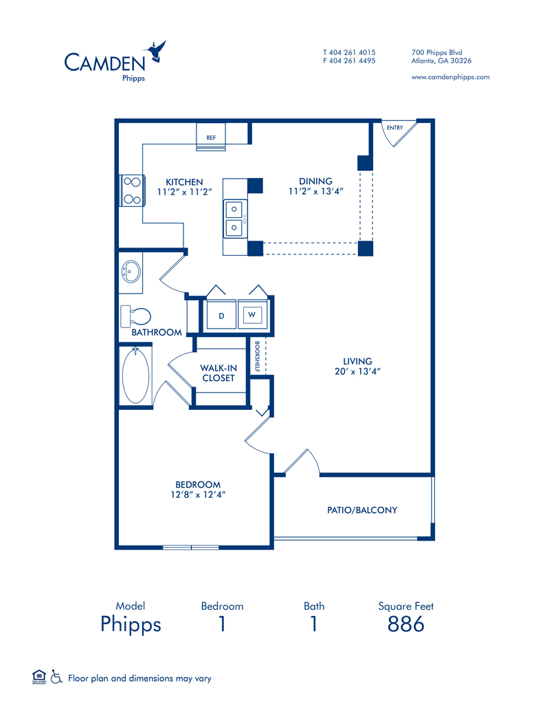 1 & 2 Bedroom Apartments in Atlanta, GA - Camden Phipps