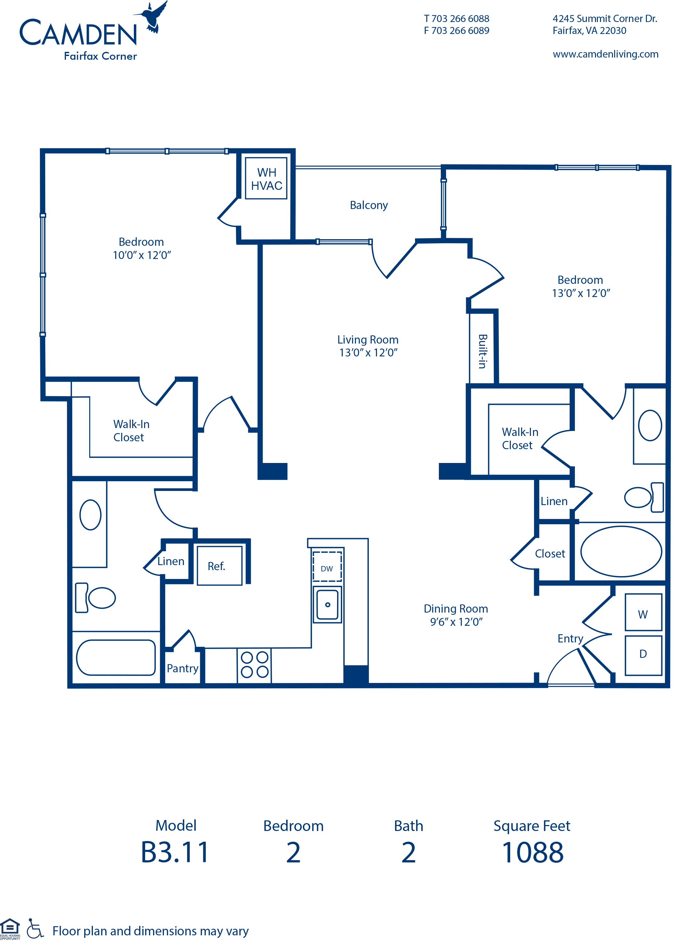Studio, 1, 2 & 3 Bedroom Apartments in Fairfax, VA - Camden Fairfax Corner