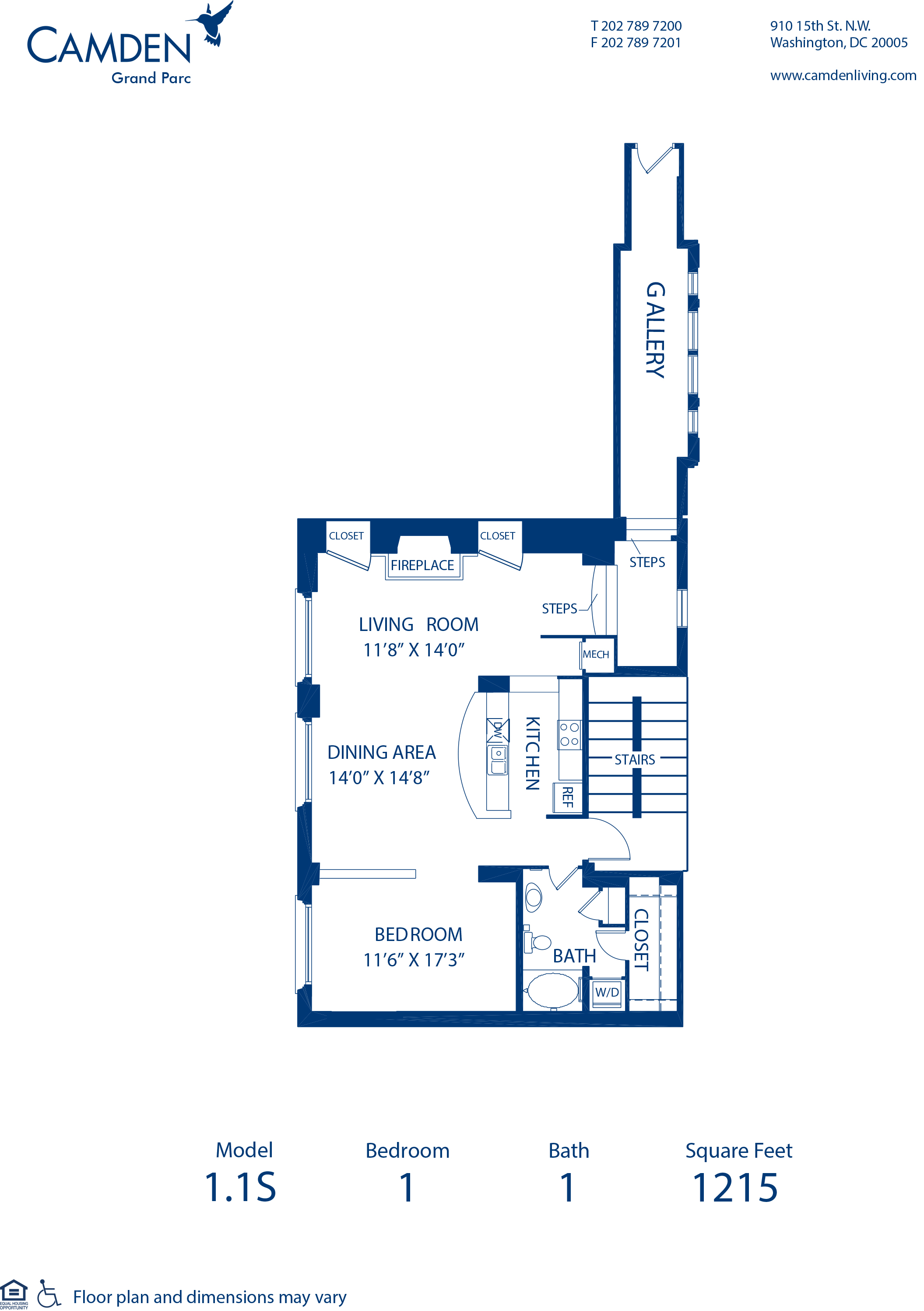 412, 1.1S at Camden Grand Parc | camdenliving.com
