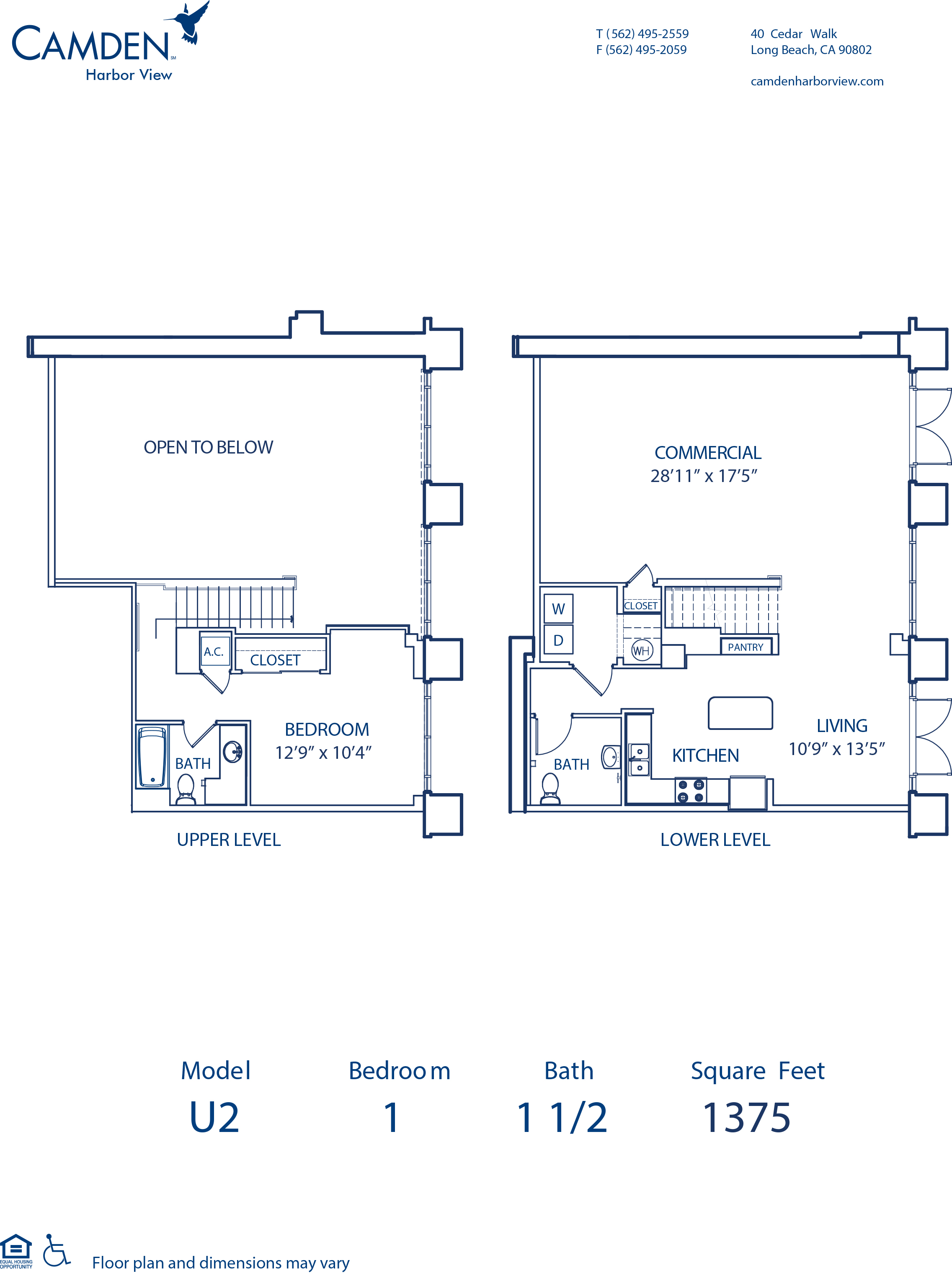 1, 2 & 3 Bedroom Apartments in Long Beach, CA - Camden Harbor View