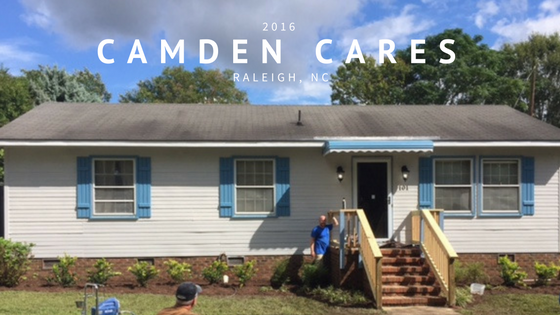 Camden Cares Raleigh Team - Rebuilding Homes Together | camdenliving ...