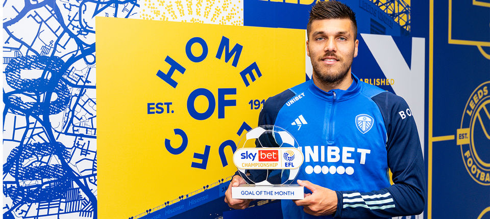 Joel Piroe wins Sky Bet Championship Goal of the Month - Leeds United