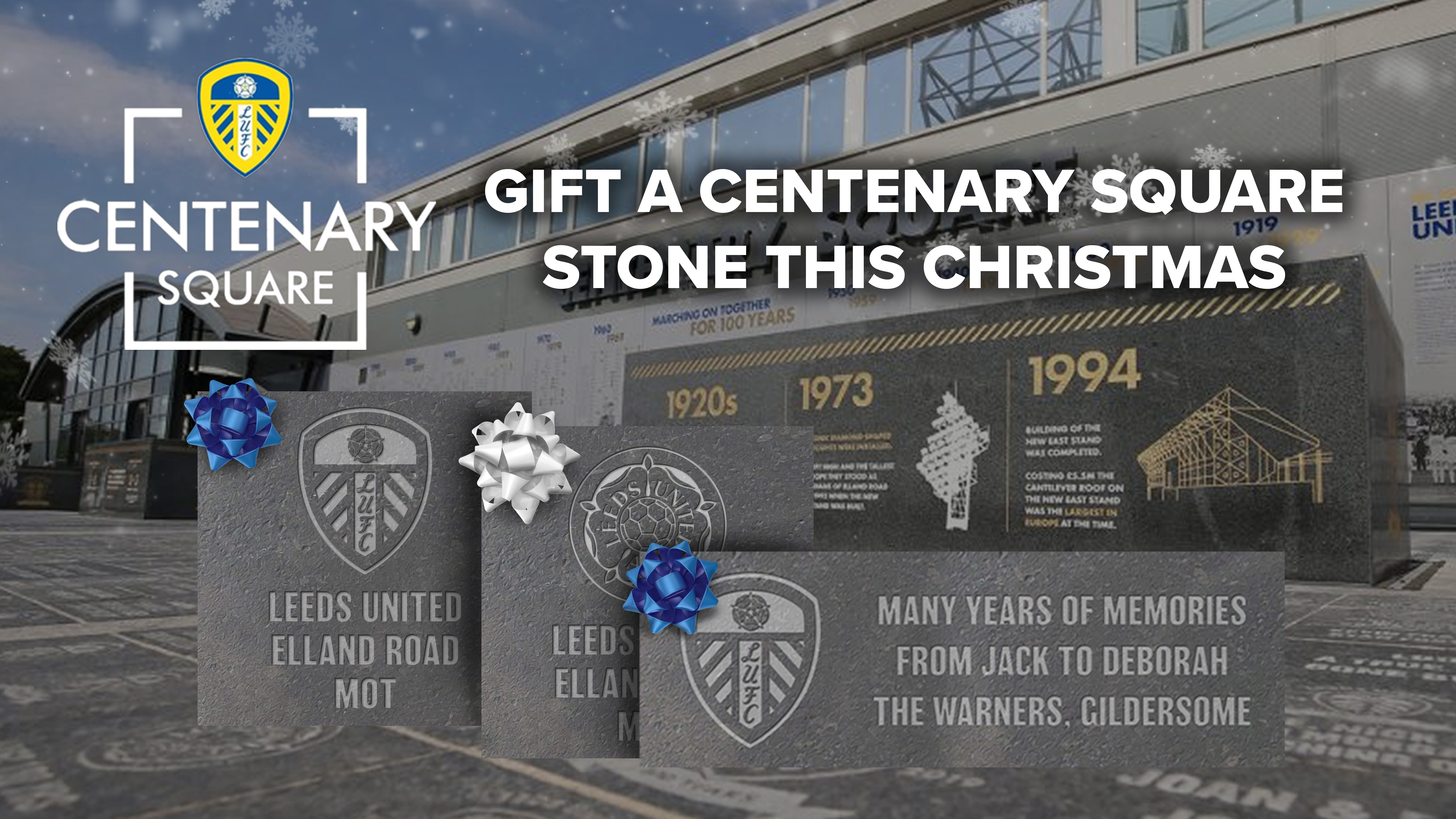 Club to replace stones at Centenary Square - Leeds United