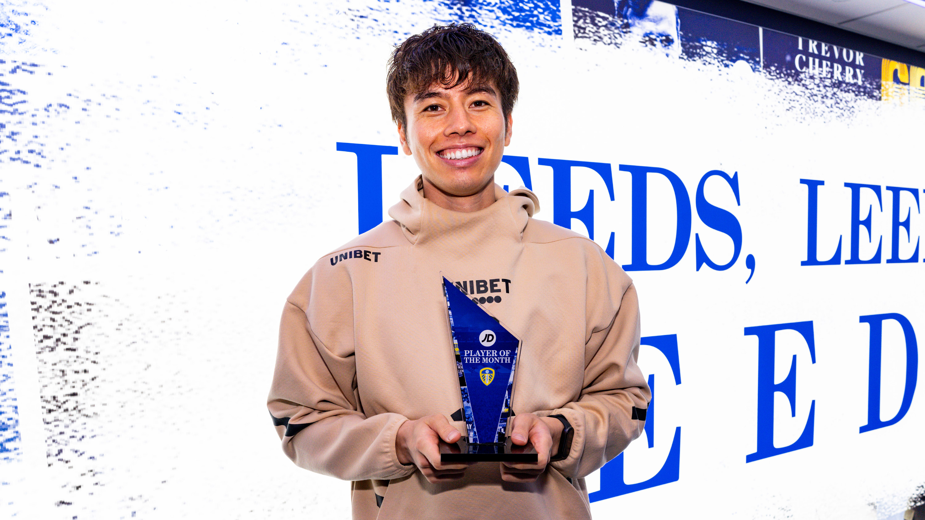 Ao Tanaka voted JD Sports Player of the Month for October - Leeds United