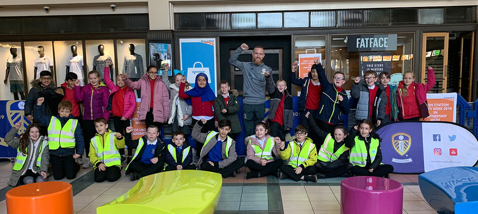 Foundation support Leeds Station Safety Week - Leeds United