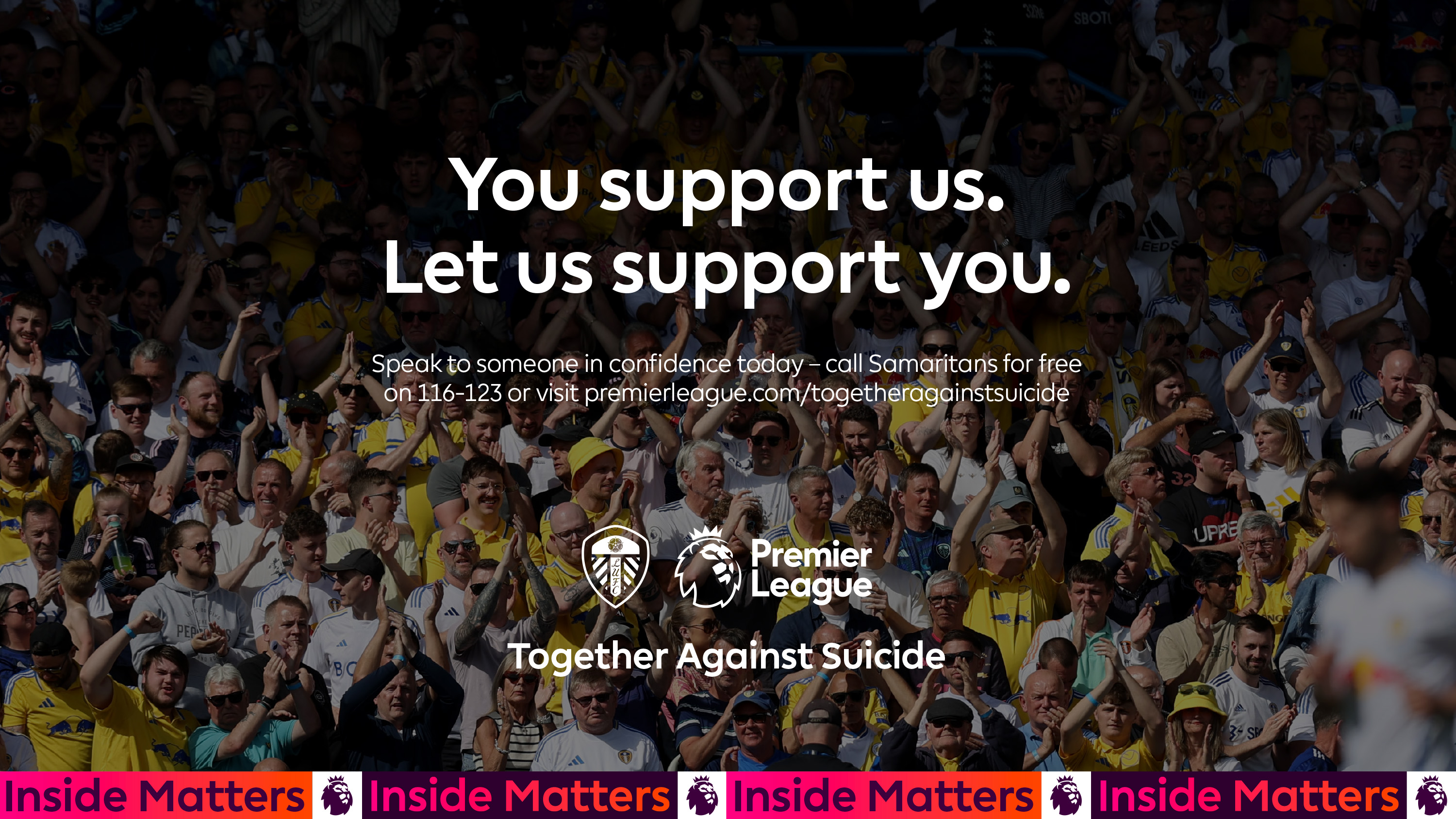Premier League launches 'Together Against Suicide' initiative - Leeds ...