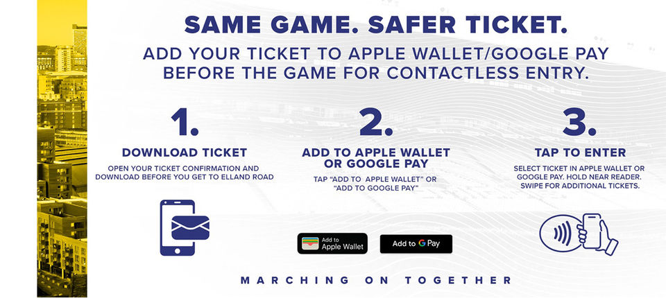 Mobile tickets introduced at Elland Road - Leeds United