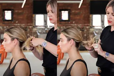 How to Nail a Quick 5 Minute Up-do Using Mr. Smith