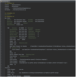 Low Code Automation Using Advanced Robot Framework Concepts