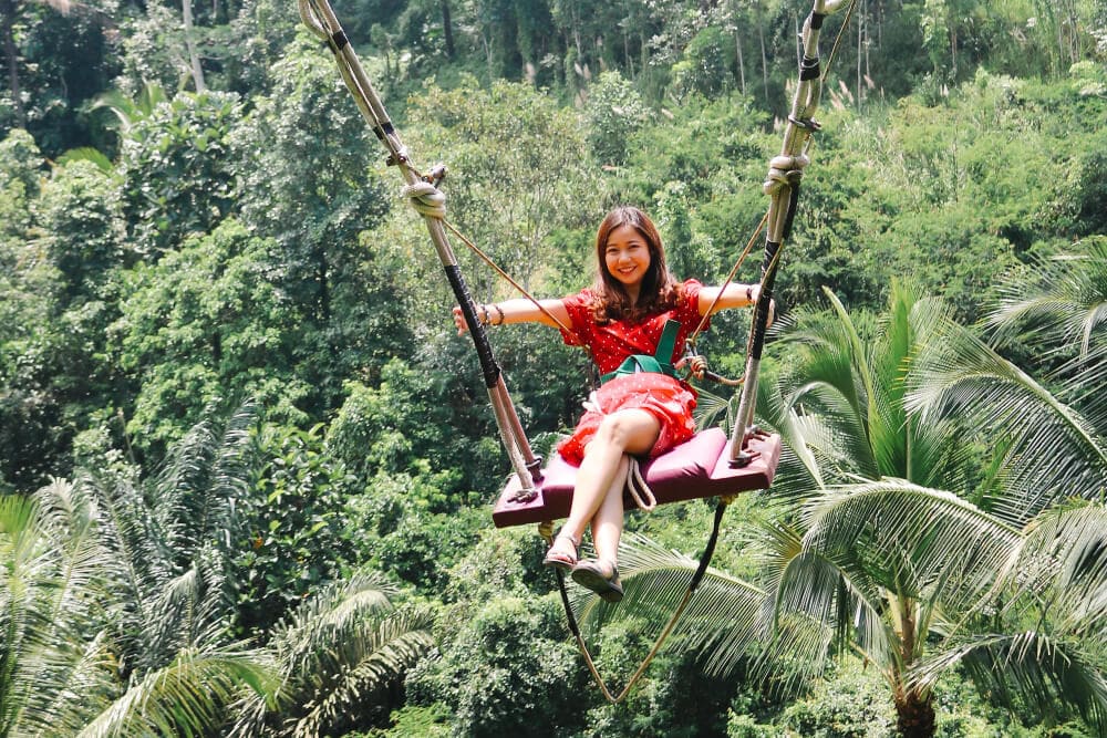 Enjoying the Thrill of Extreme Swing at Aloha Ubud Swing, Bali - Cinchy ...