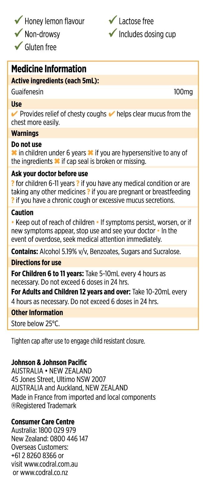 NEW CODRAL® RELIEF® Mucus Cough Liquid with Warming Sensation | CODRAL ...