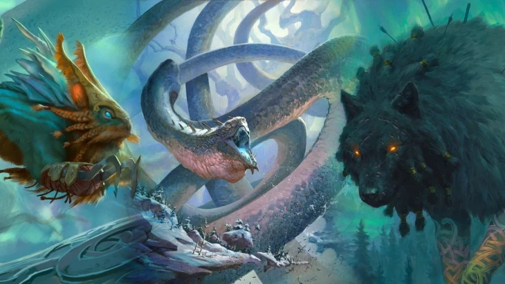 The Monsters of Kaldheim: Koma, Sarulf, Toski