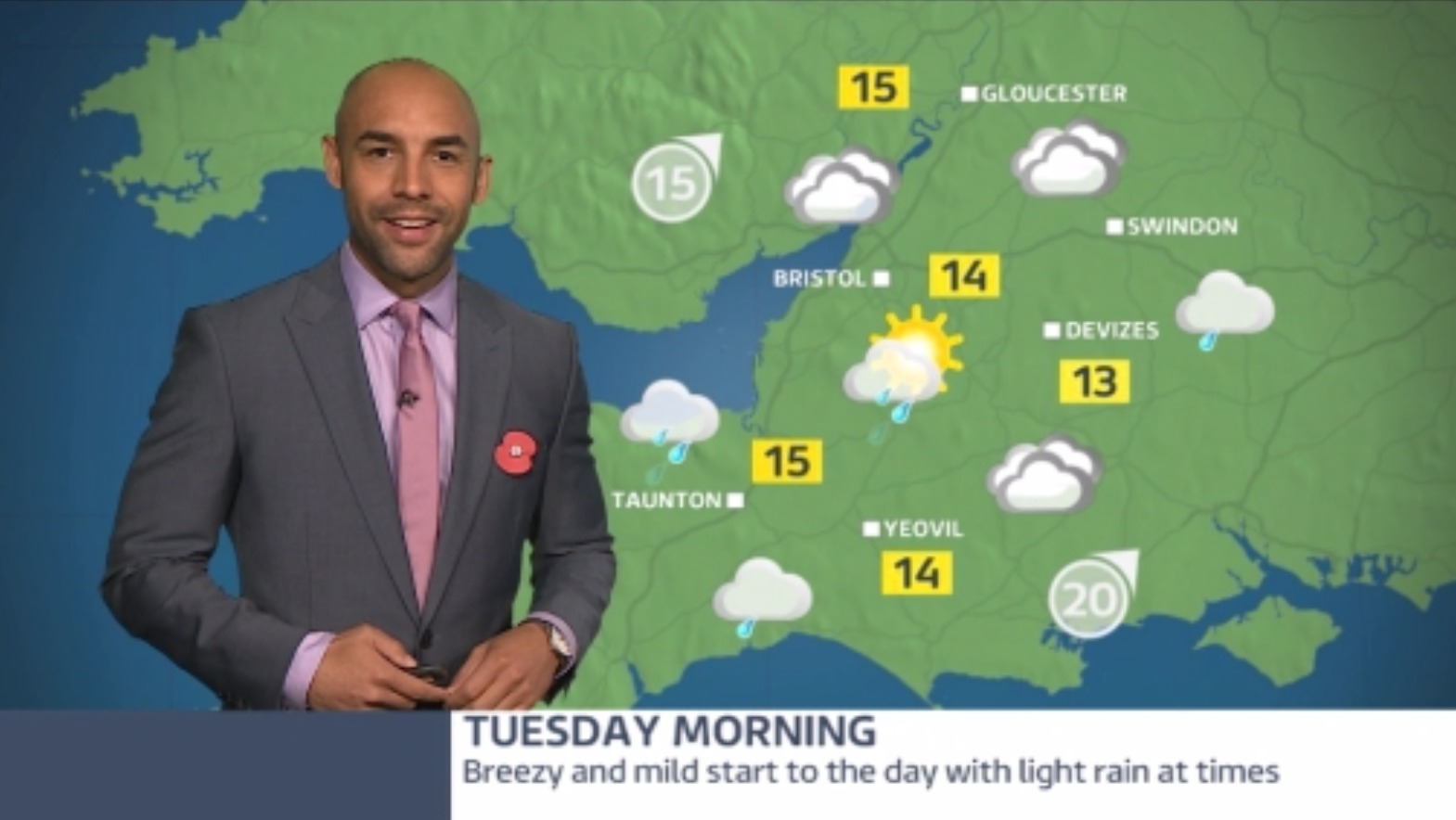 Breezy and mild: Tuesday's forecast with Alex | ITV News West Country