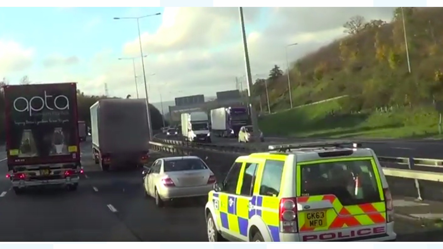 Drivers targeted by unmarked police lorry | ITV News Meridian