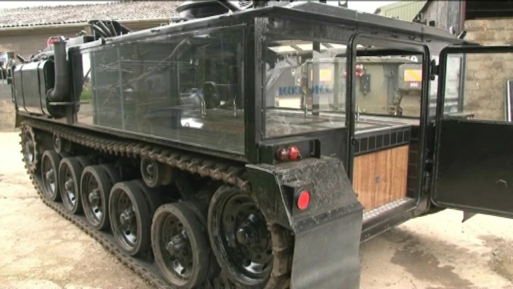 Hearse built from old tank | ITV News Anglia