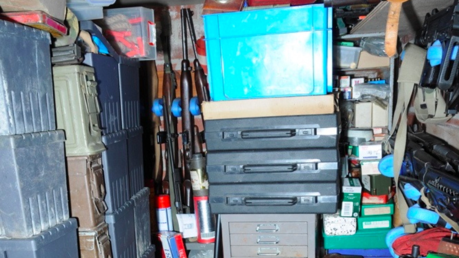 PICTURES: Massive illegal gun stash shown to jurors | ITV News Anglia