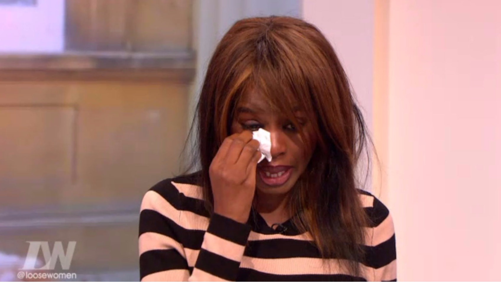 June Sarpong cries as she talks about her brother's death on Loose ...